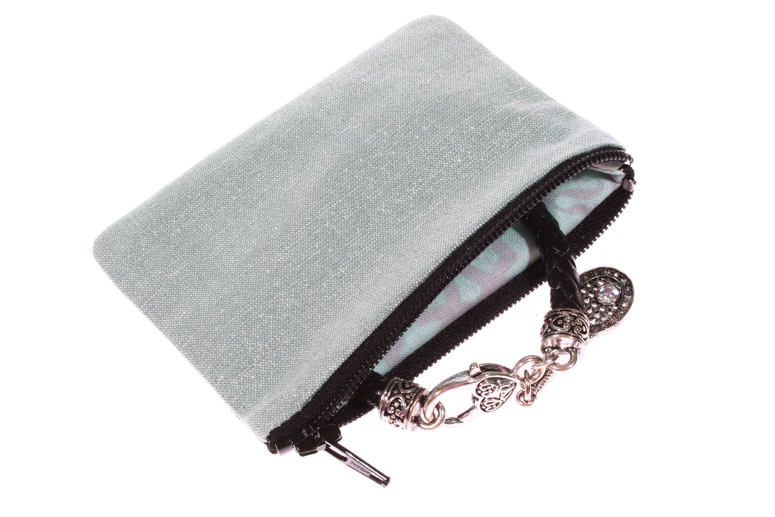 Mini Zipper Earbuds Pouch Metallic Fabric Coin Purse Gift | Etsy