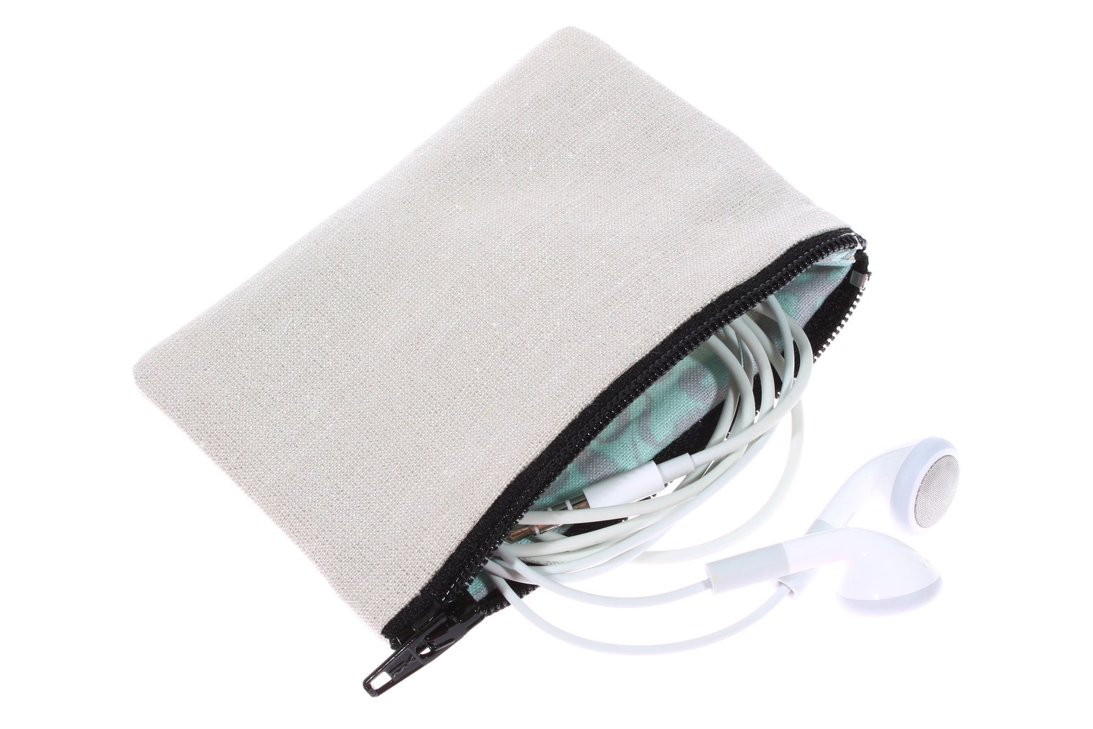 Mini Zipper Earbuds Pouch Metallic Fabric Coin Purse Gift | Etsy