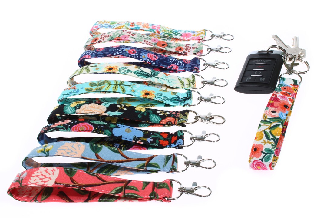 Key Fob Swivel Hook Lanyard Key Chain Rifle Fabric Keychain Wristlet ...