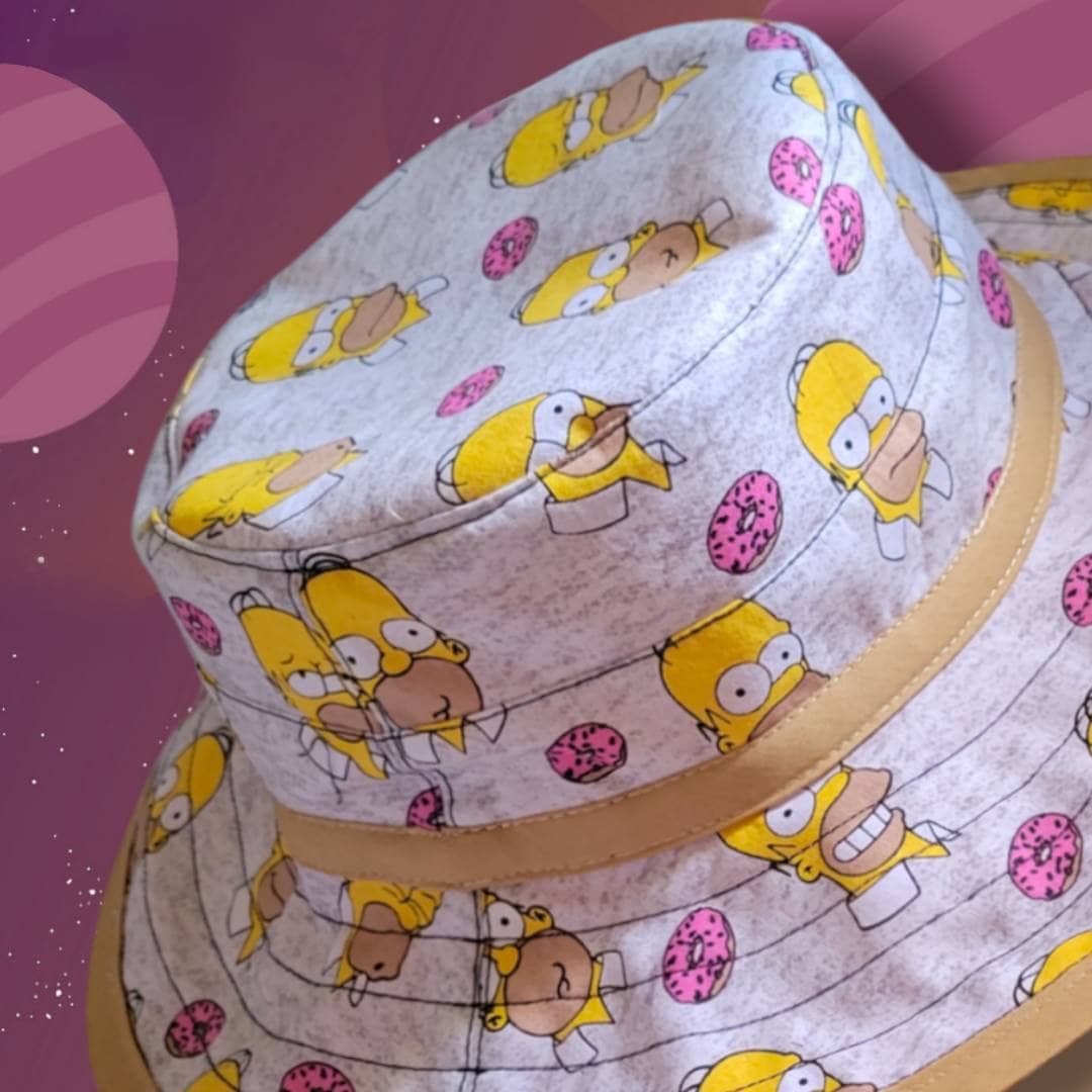Donut Hat Simpsons Hat Boho Hat for Women Boonie Hat - Etsy