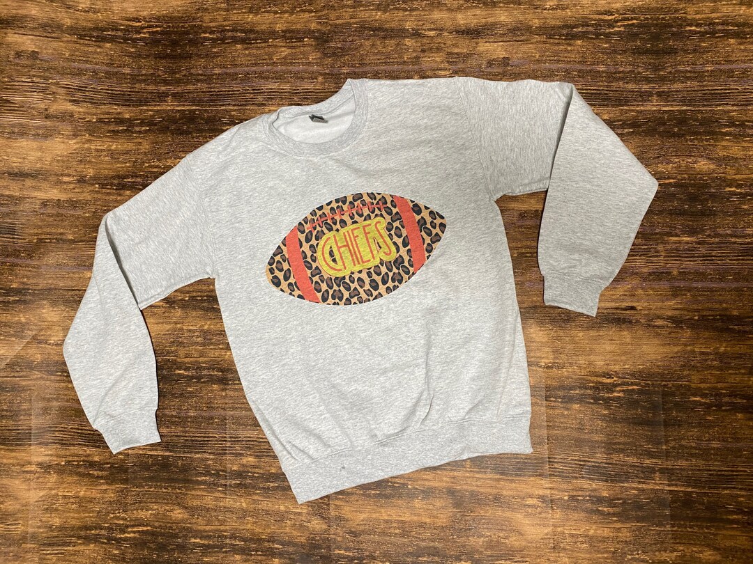 Kansas City Chiefs Leopard Sweatshirt - Etsy