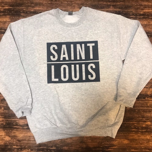 St. Louis Sweatshirt Collegiate Text Missouri Sweatshirt - Etsy