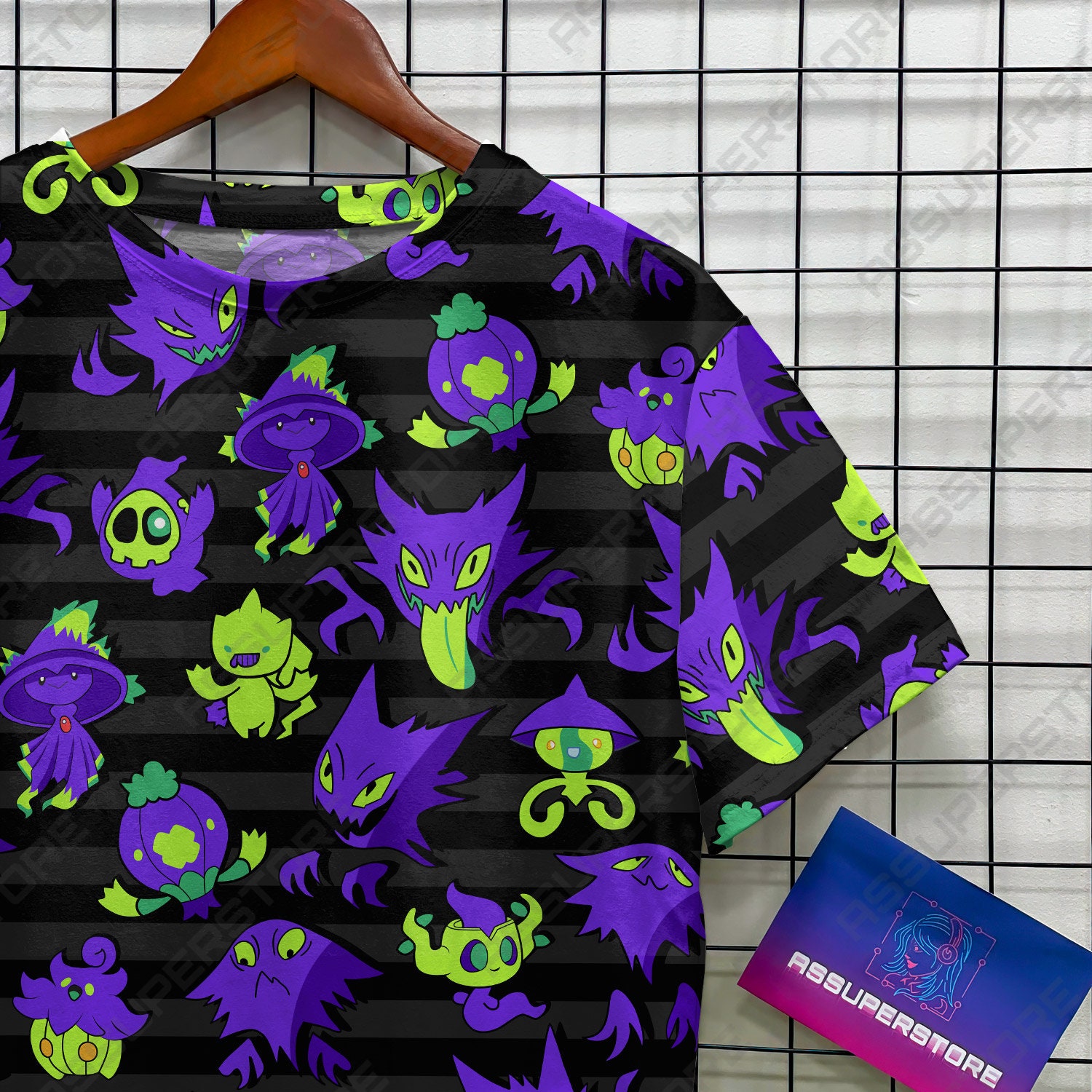 Mega Gengar Design Tshirt for Men Women Genger Chandelure Ghost Teacher ...