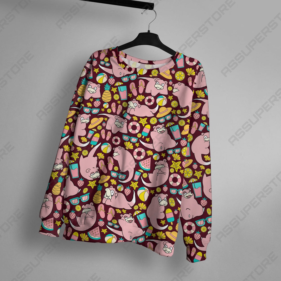 Slowpoke Sweatshirt Cute Japanese Anime Sweater Shirt Gift - Etsy