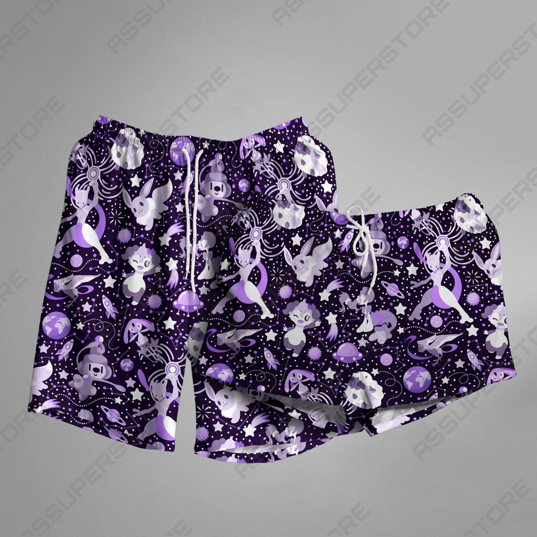 Psychic Mewtwo Hawaiian Shorts Summer Fun Hawaiian Short Gift - Etsy