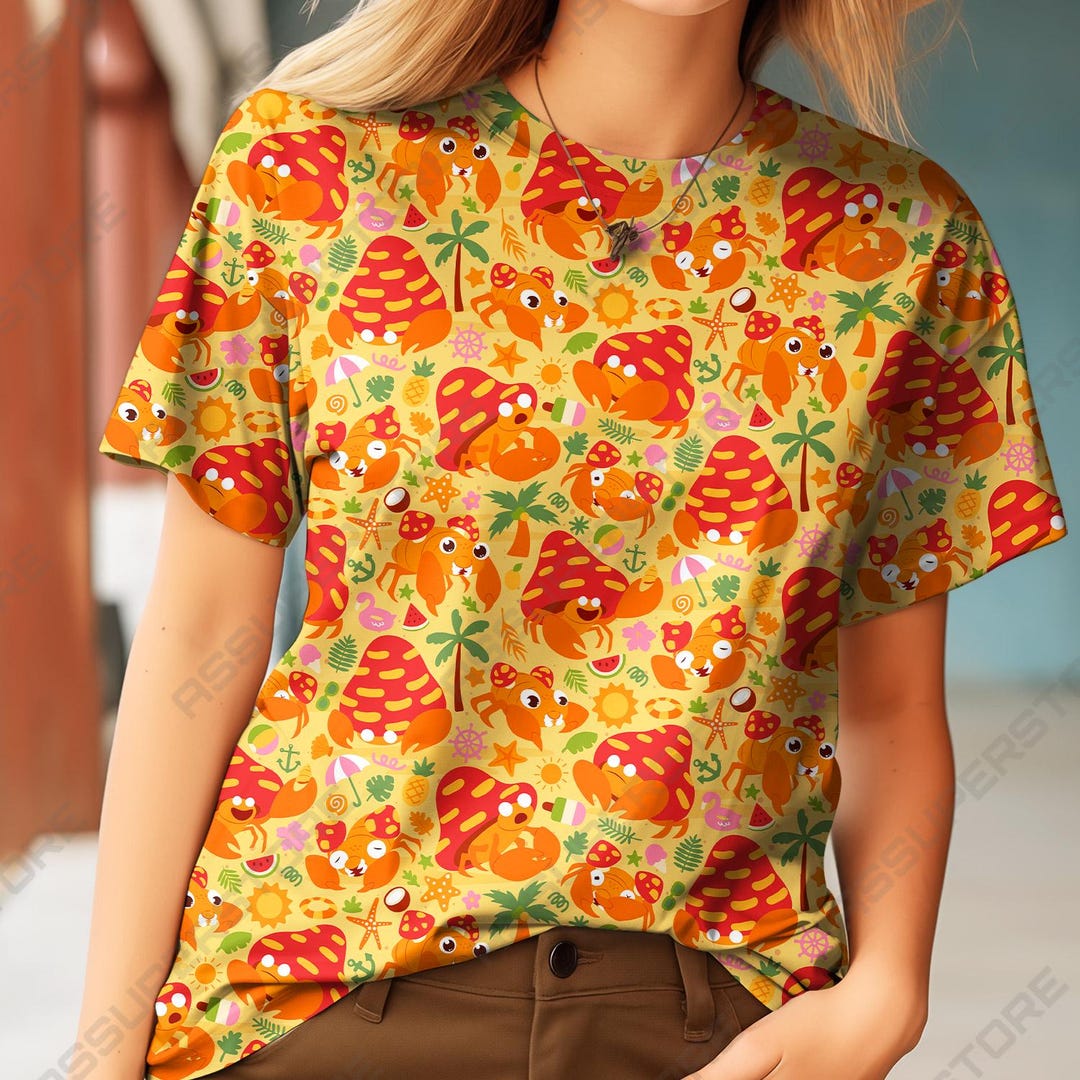 Paras Parasect T-shirt Cute Vintage Graphic Tee Funny Unisex Summer Top ...