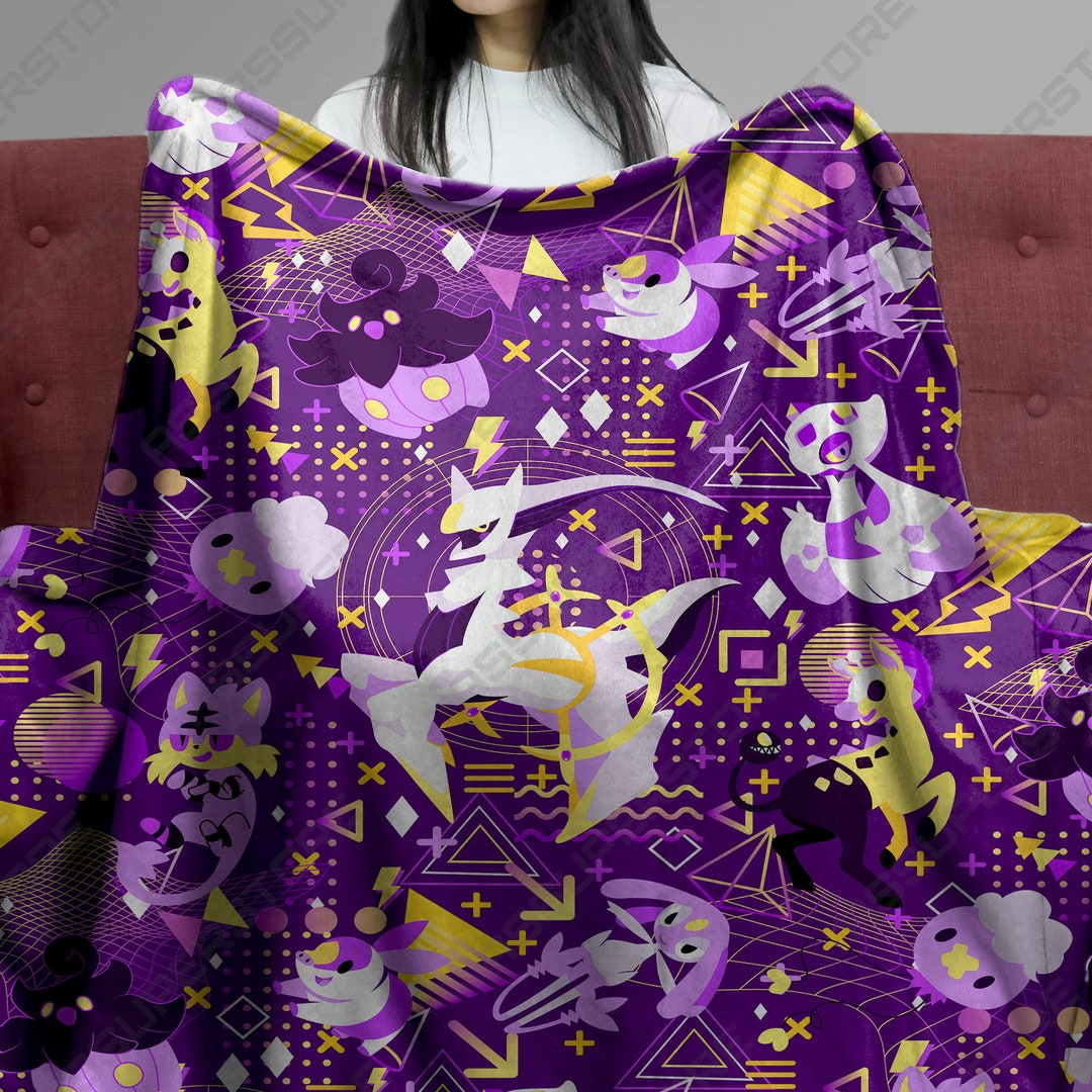 Arceus Froslass Fleece Blanket Galaxy Pattern Throw Blanket Cozy Soft ...