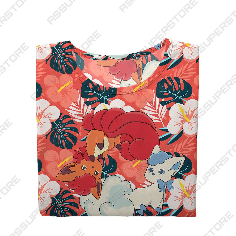 Alolan Vulpix and Vulpix Fire Family Pajamas Kawaii Anime - Etsy