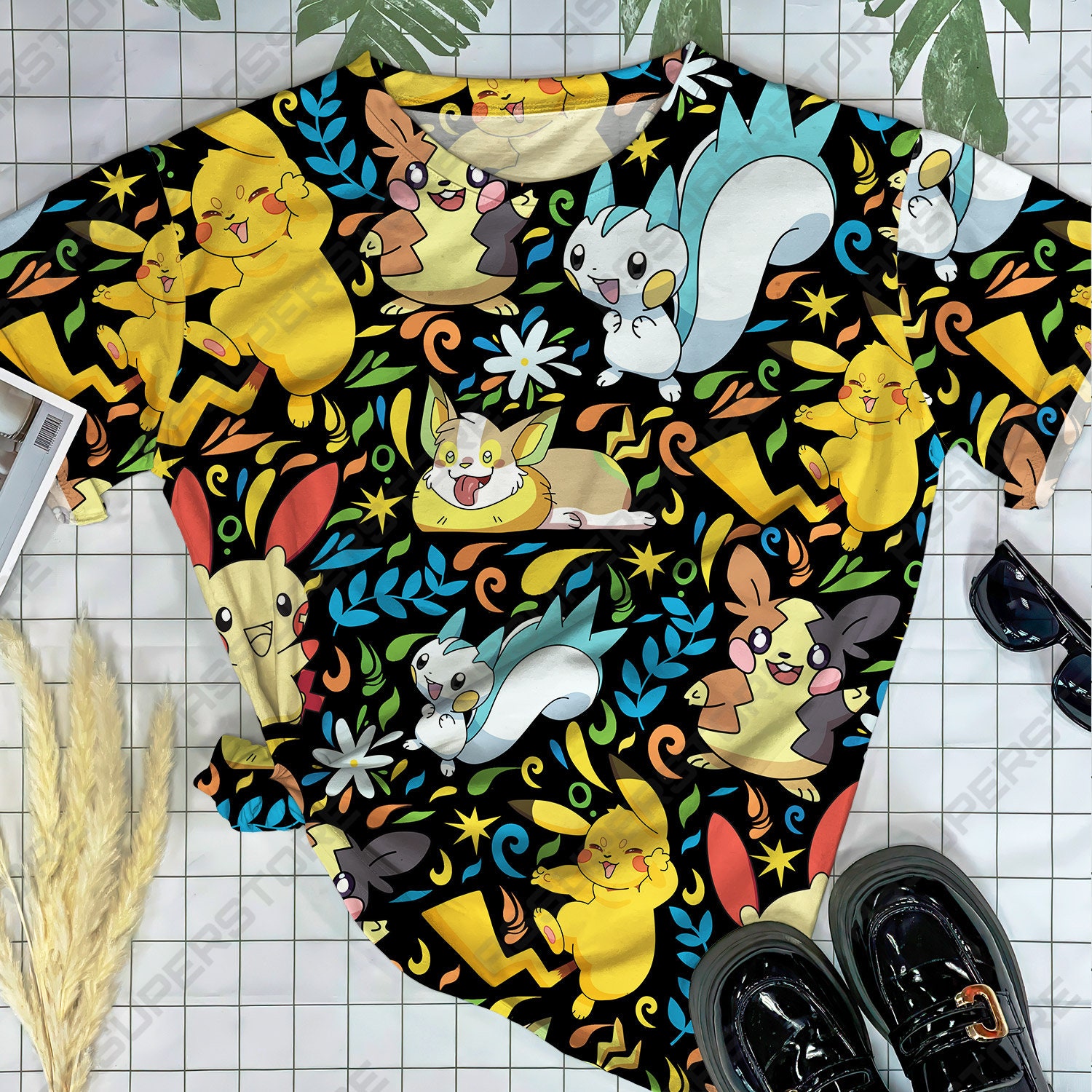 3d Printer Pikachu Tshirt Design, Pikachu Yamper Emotes Summer Tshirt ...