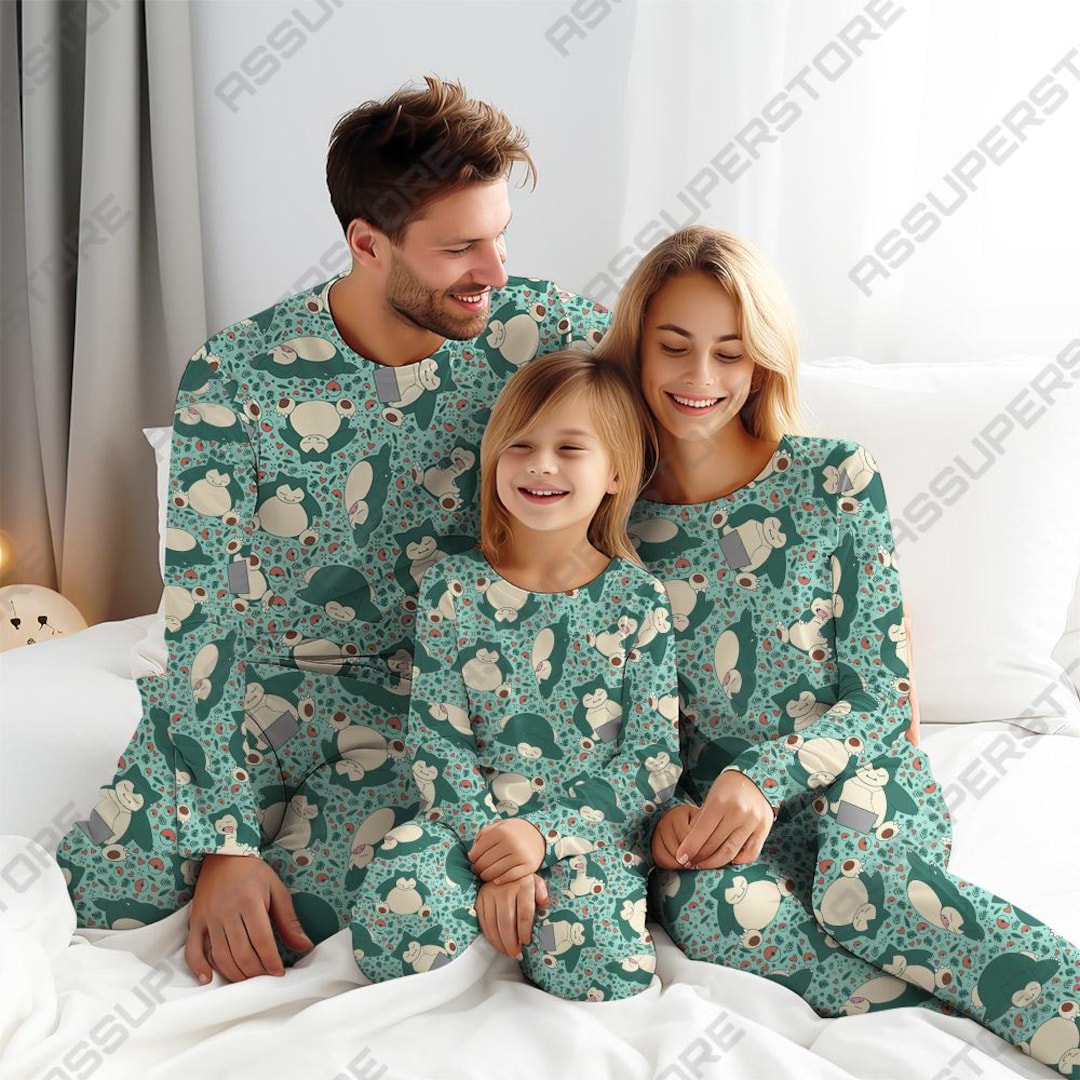 Chubby Pajamas Set for Family Cute Christmas Matching Holiday Pajamas ...