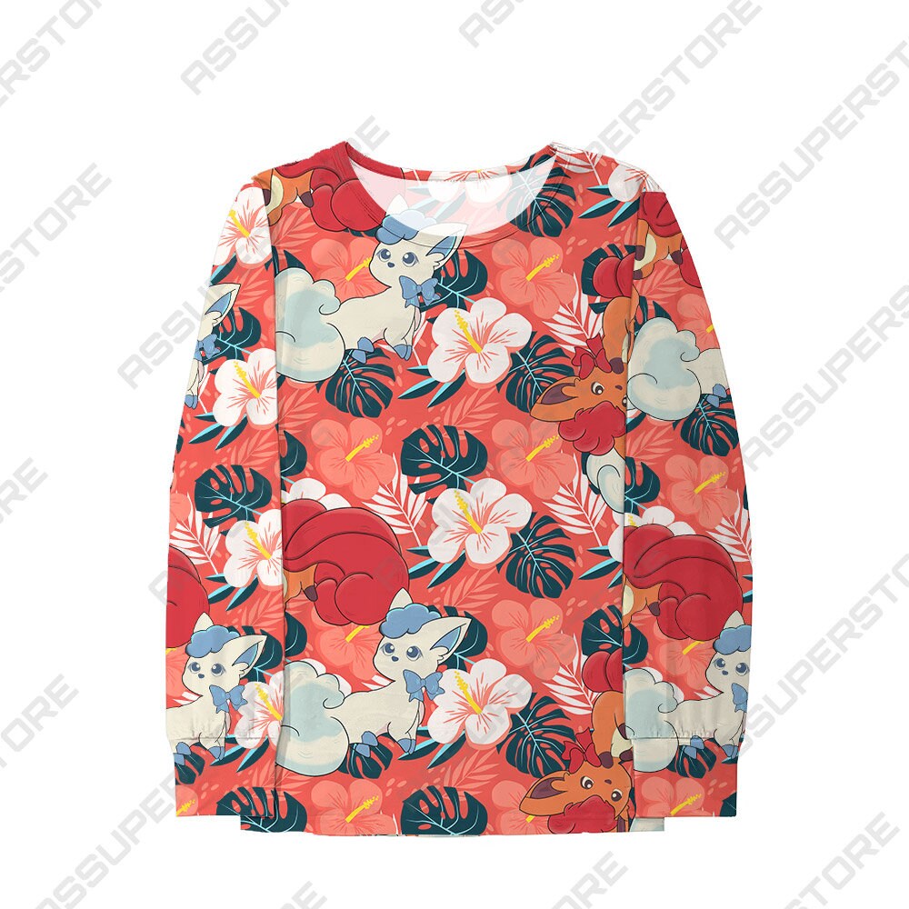 Alolan Vulpix and Vulpix Fire Family Pajamas Kawaii Anime - Etsy