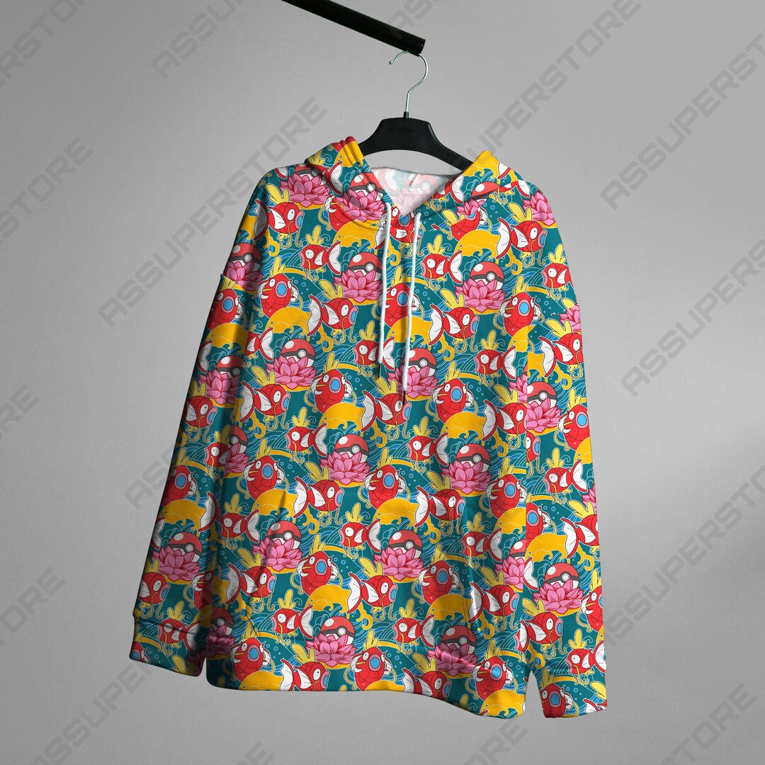 Magikarp Hoodie Shirt Japanese Anime Trendy Hoodie Magikarp Shirt Gift ...