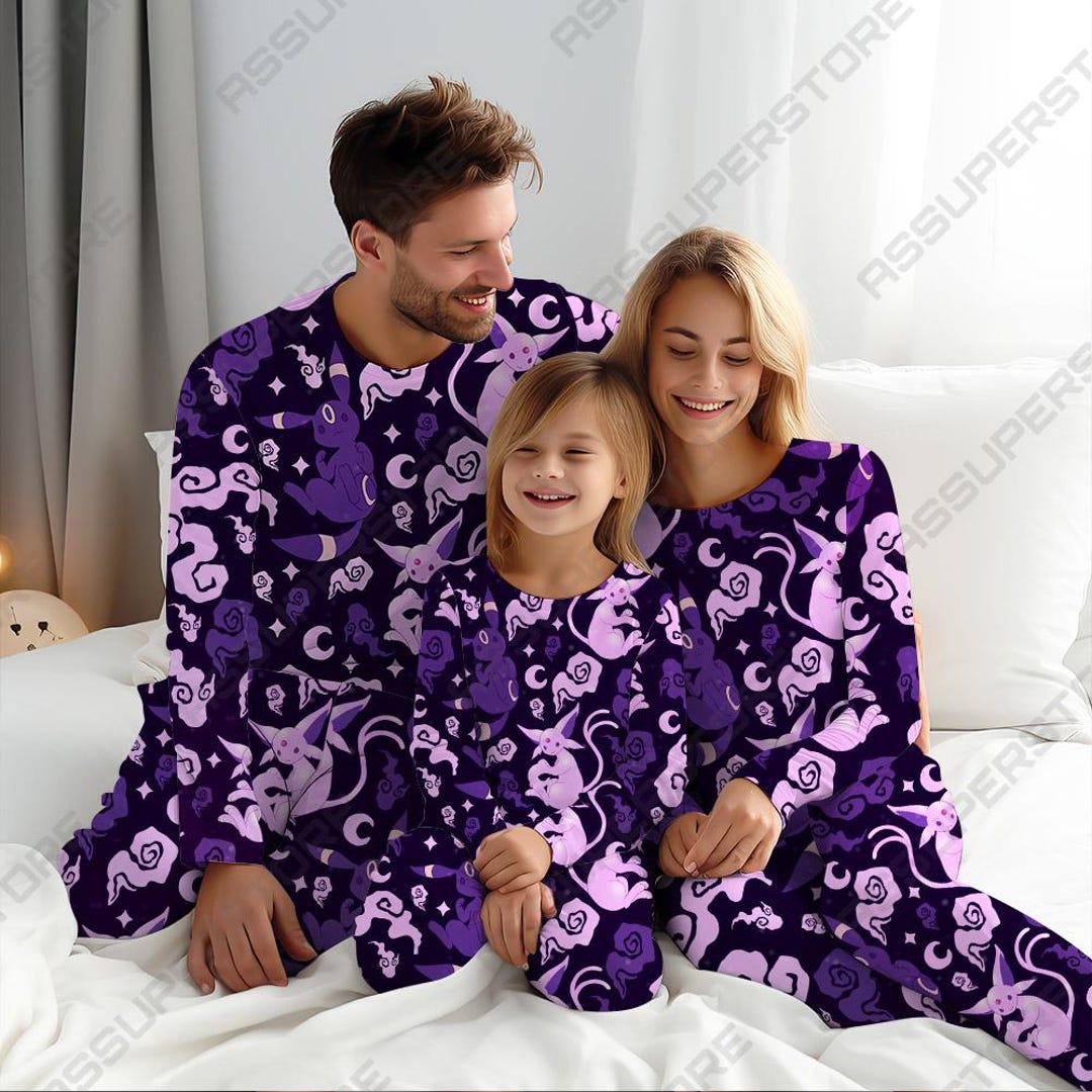 Luna Shadow Pajamas Set Family Matching Couple Luna Pajamas Christmas ...