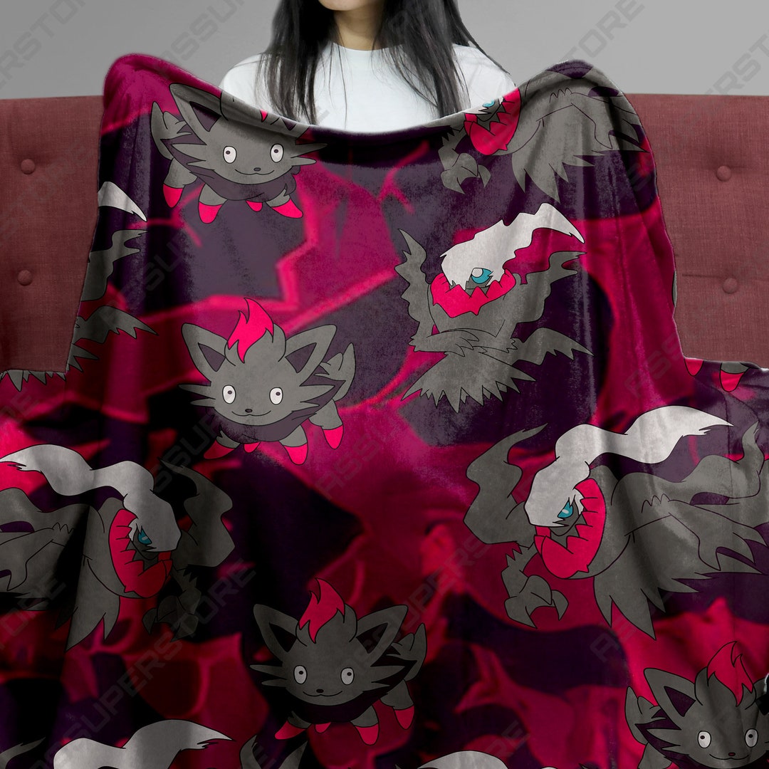 Darkrai Fleece Blanket Gothic Pattern Throw Blanket Cozy Soft Baby ...