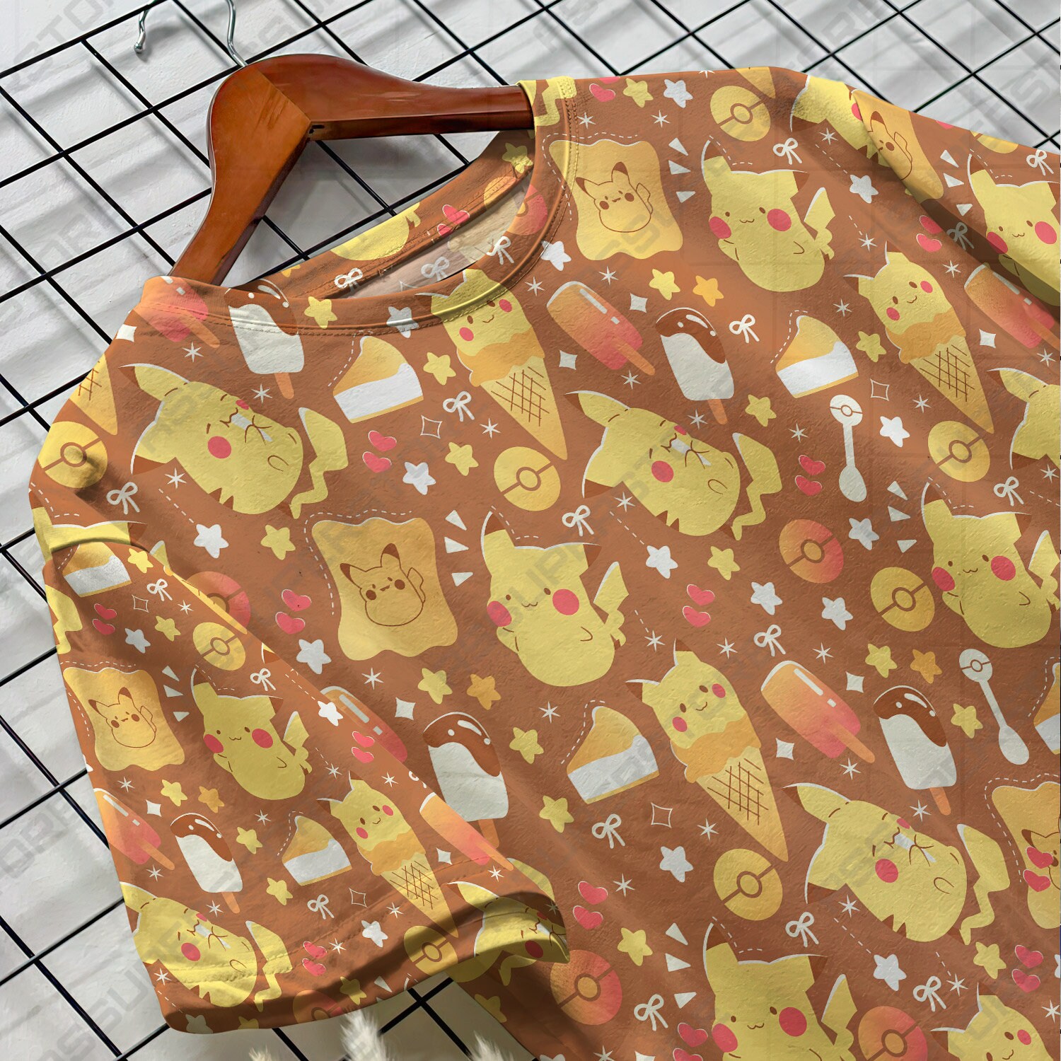 Pikachu Cute Tshirt Designs Pikachu Plush Trendy Tshirt Hello - Etsy