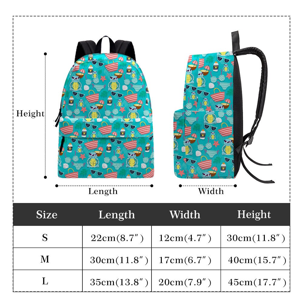 Squirtle Emotes Cute Backpack, Squirtle Travel Backpack, Turtle Anime ...