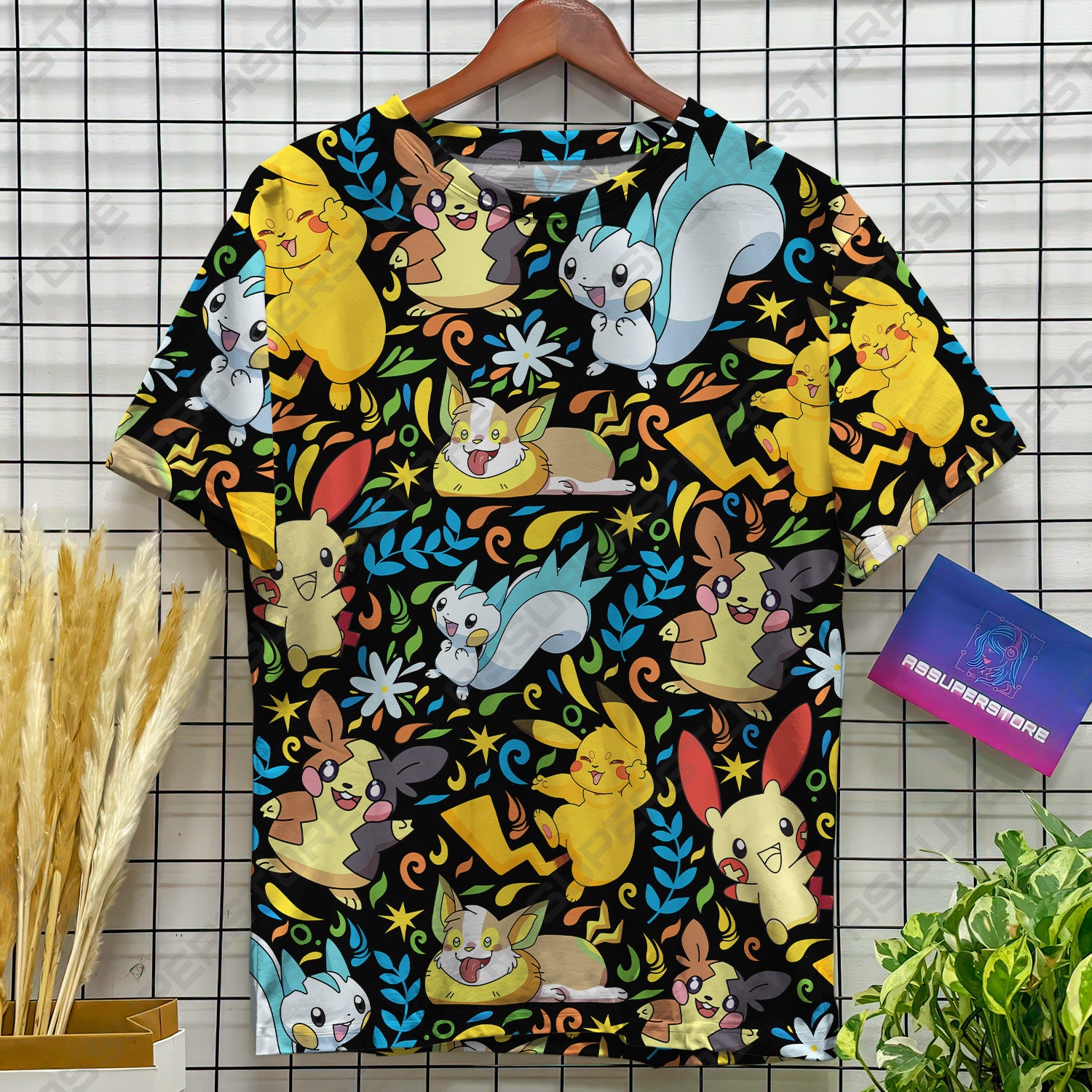 3d Printer Pikachu Tshirt Design, Pikachu Yamper Emotes Summer Tshirt ...