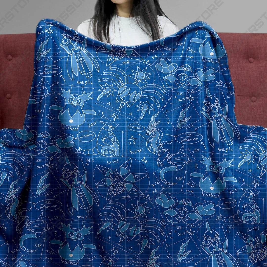 Iron Valiant Fleece Blanket Cute Iron Bundle Throw Blanket Cozy Family ...