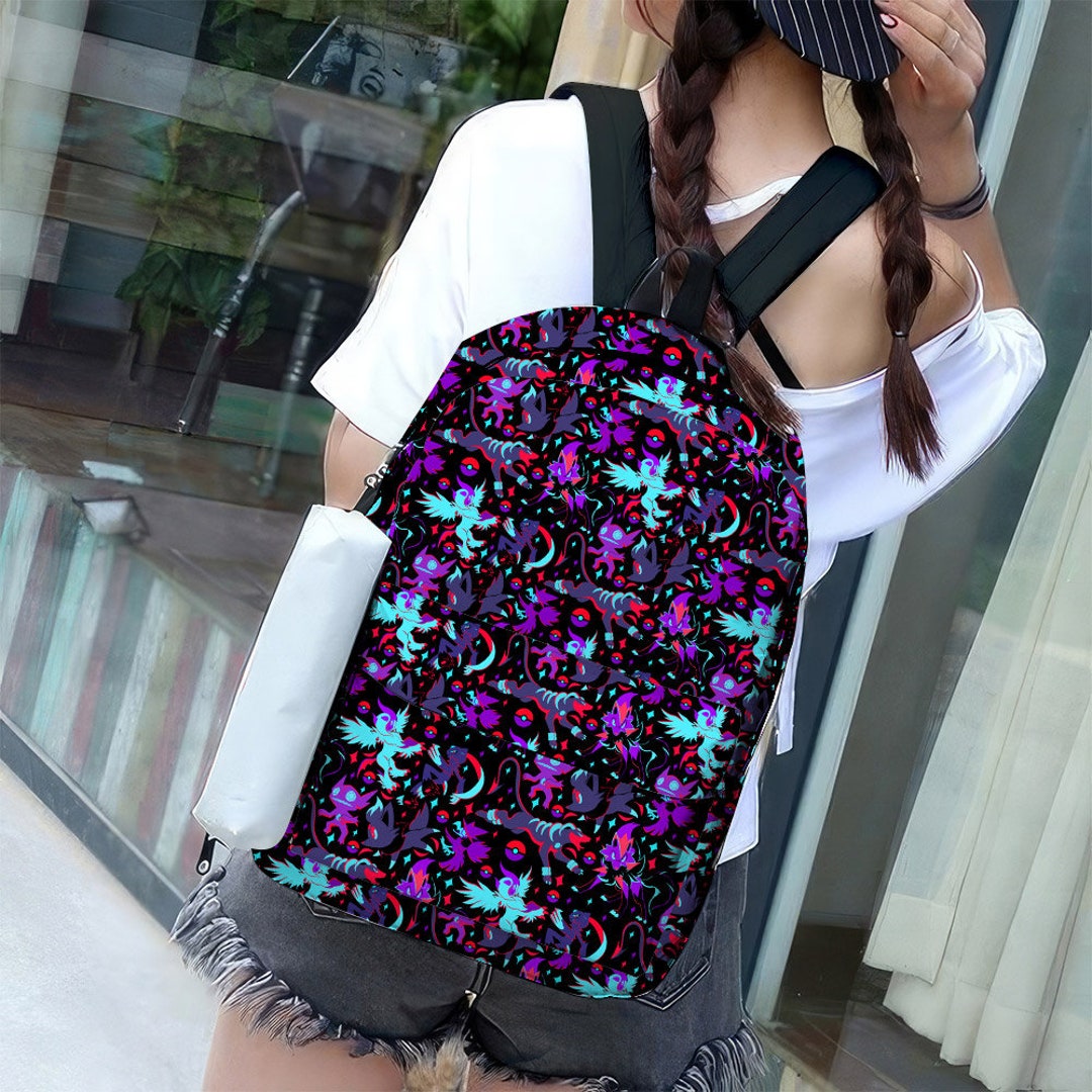 Zorua Zoroark Kawaii Backpack Zorua Canvas Backpack Zoroark School Lap ...