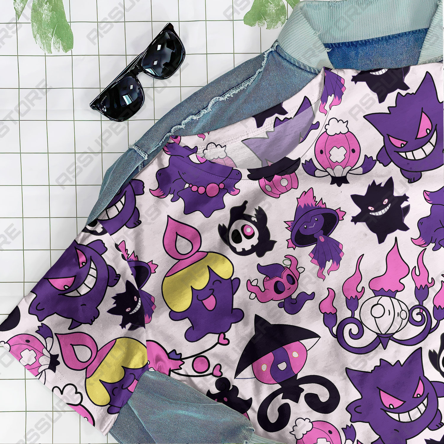 Gengar Pumpkaboo Kawaii Design Tshirt Gengar Chandelure Colorfull Funny ...