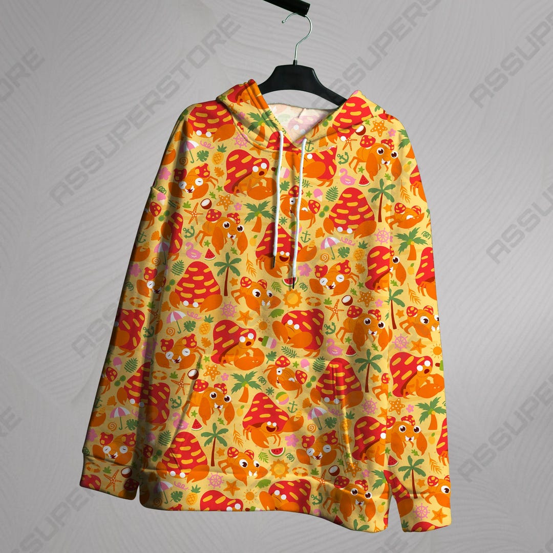 Paras Parasect Hoodie Cute Kawaii Graphic Cozy Vintage Unisex Funny ...