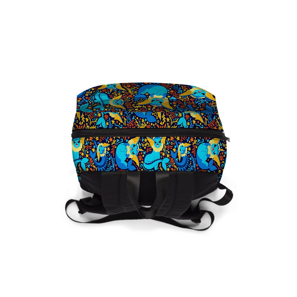 Vaporeon Cute Canvas Backpack, Vaporeon Travel Backpack, Vaporeon ...