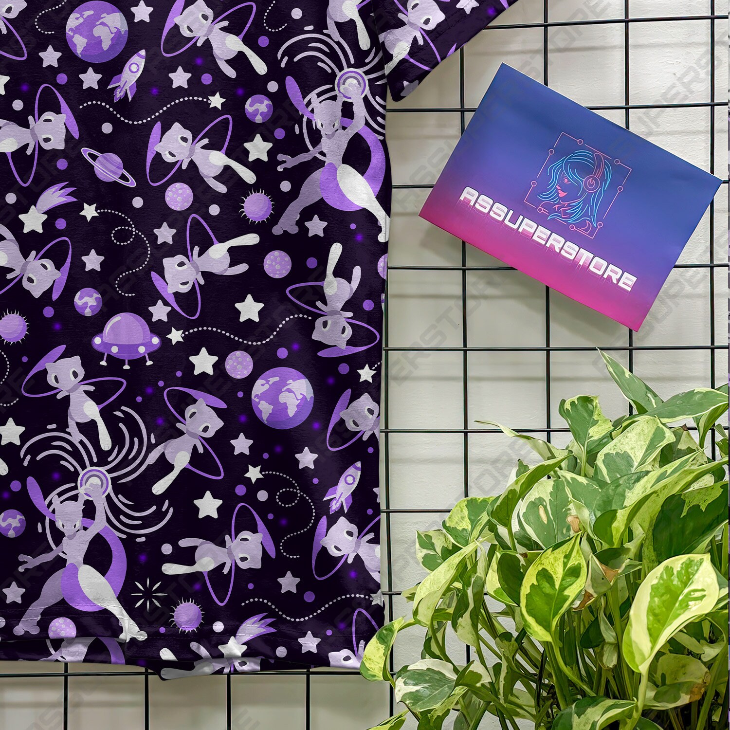 Mew Figure Alien Shirt Mewtwo Mew Kawaii Tshirt Cat Emotes Anime Tshirt ...