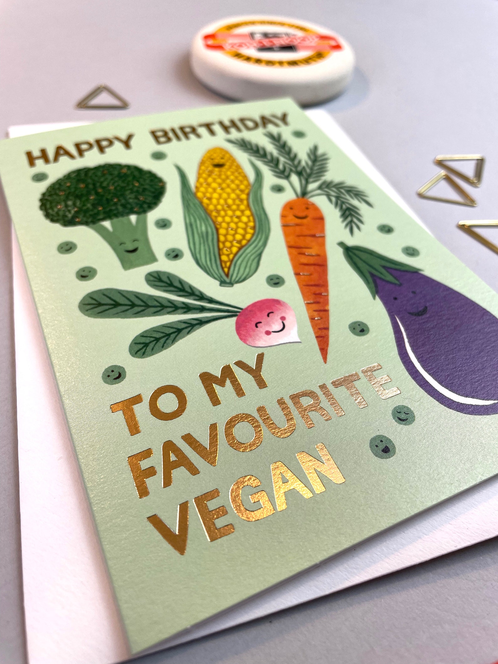 My Favourite Vegan Birthday Card (A6) | Plant Based Greeting Card ...