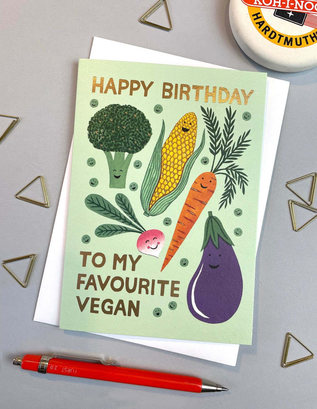 My Favourite Vegan Birthday Card (A6) | Plant Based Greeting Card ...