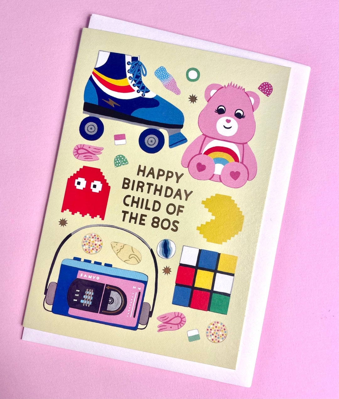 Happy Birthday Child of the 80s Card (A6) | 80s Card | Retro Card | Fun ...