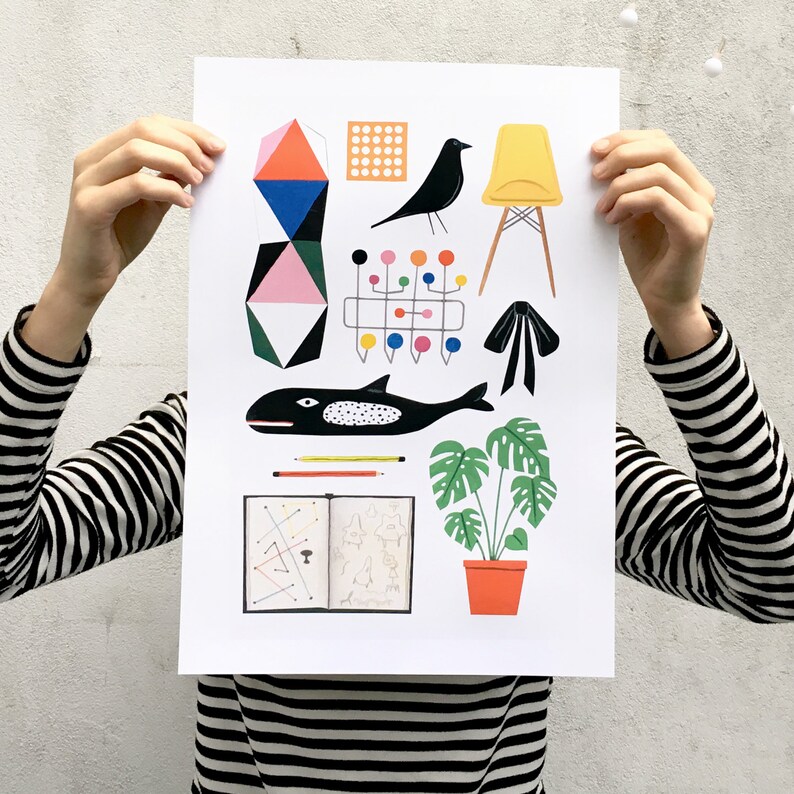 A3 Charles & Ray Eames Art Print Mid Century Modern - Etsy