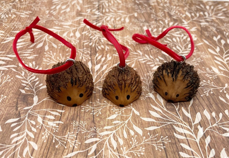 Black Walnut Hedgehog Ornament - Etsy