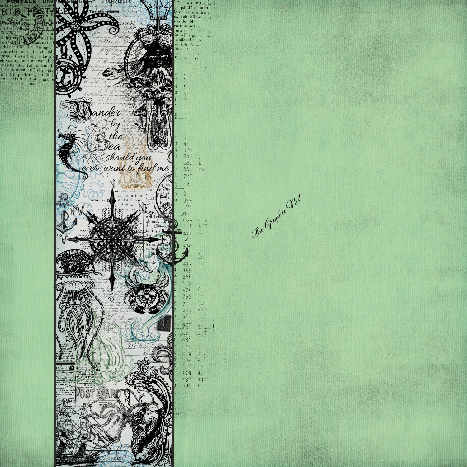 12x12 Ocean/sealife Papers. Digital Download - Etsy