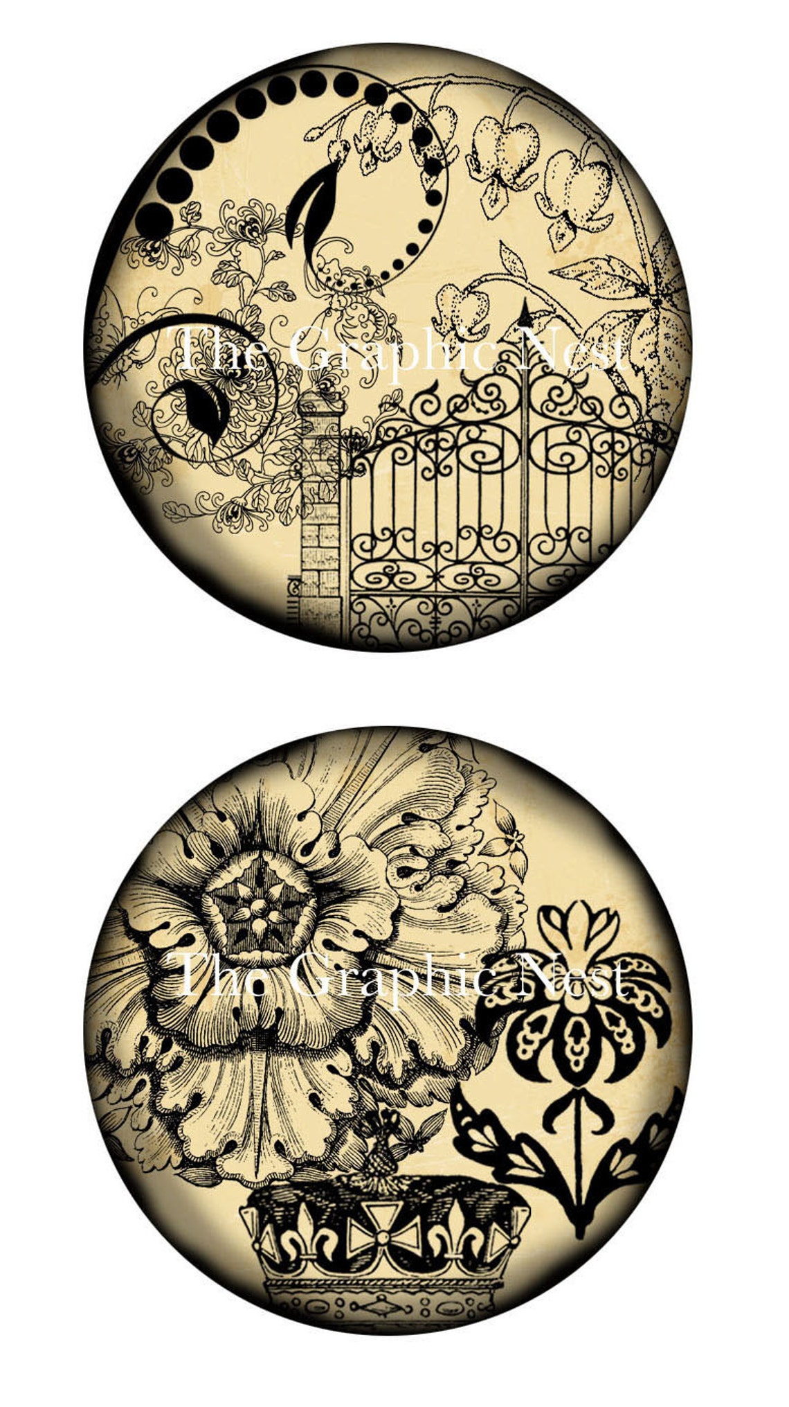 2x2 Circle Graphics. Digital Download - Etsy