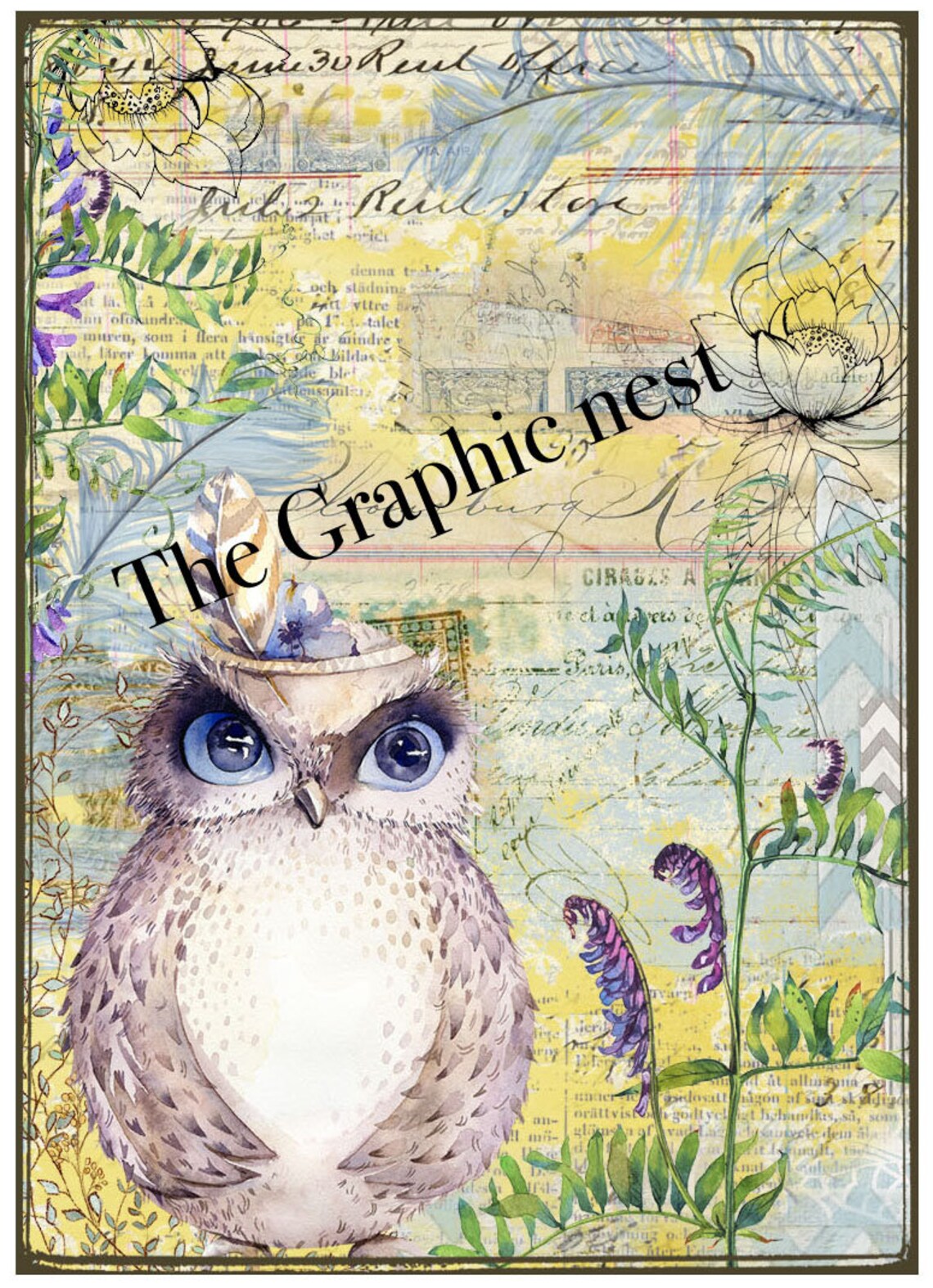 Owl Friends ATC Cards. Digital Download. - Etsy