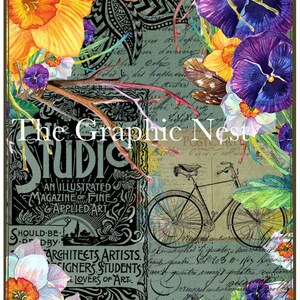 Flower ATC Printable. Digital Download - Etsy