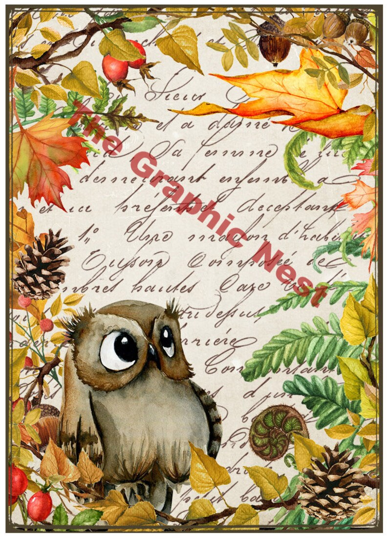 Fall Birds ATC Cards. Digital Download. - Etsy