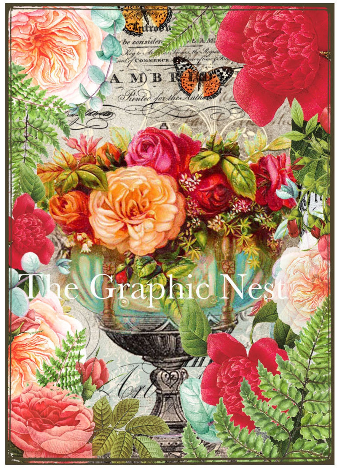 Flower ATC Printable. Digital Download - Etsy