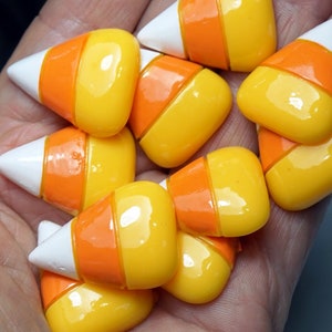 CANDY CORN Cabochons FLATBACK Slime Charms Resin Candy Corn | Etsy