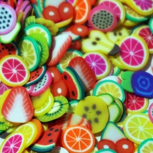 FIMO FRUITS for NAILS 1000 Fimo Slices Gift in Box Small Gift for Her ...