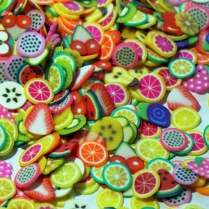 FIMO FRUITS for NAILS 1000 Fimo Slices Gift in Box Small Gift for Her ...