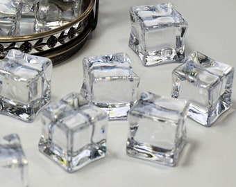 Miniature Fake Ice Cubes Resin Craft Dollhouse Fake Ice - Etsy