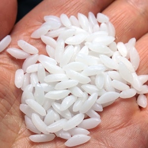 FAKE WHITE RICE Dollhouse Miniature Food in Plastic Jar Lifelike Rice ...