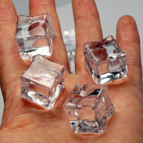 100% EDIBLE Mini Isomalt Quarter Inch Square Ice Cube Cubes - Etsy