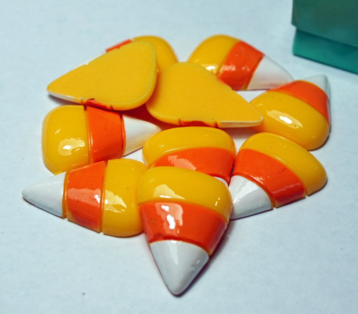 CANDY CORN Cabochons FLATBACK Slime Charms Resin Candy Corn | Etsy