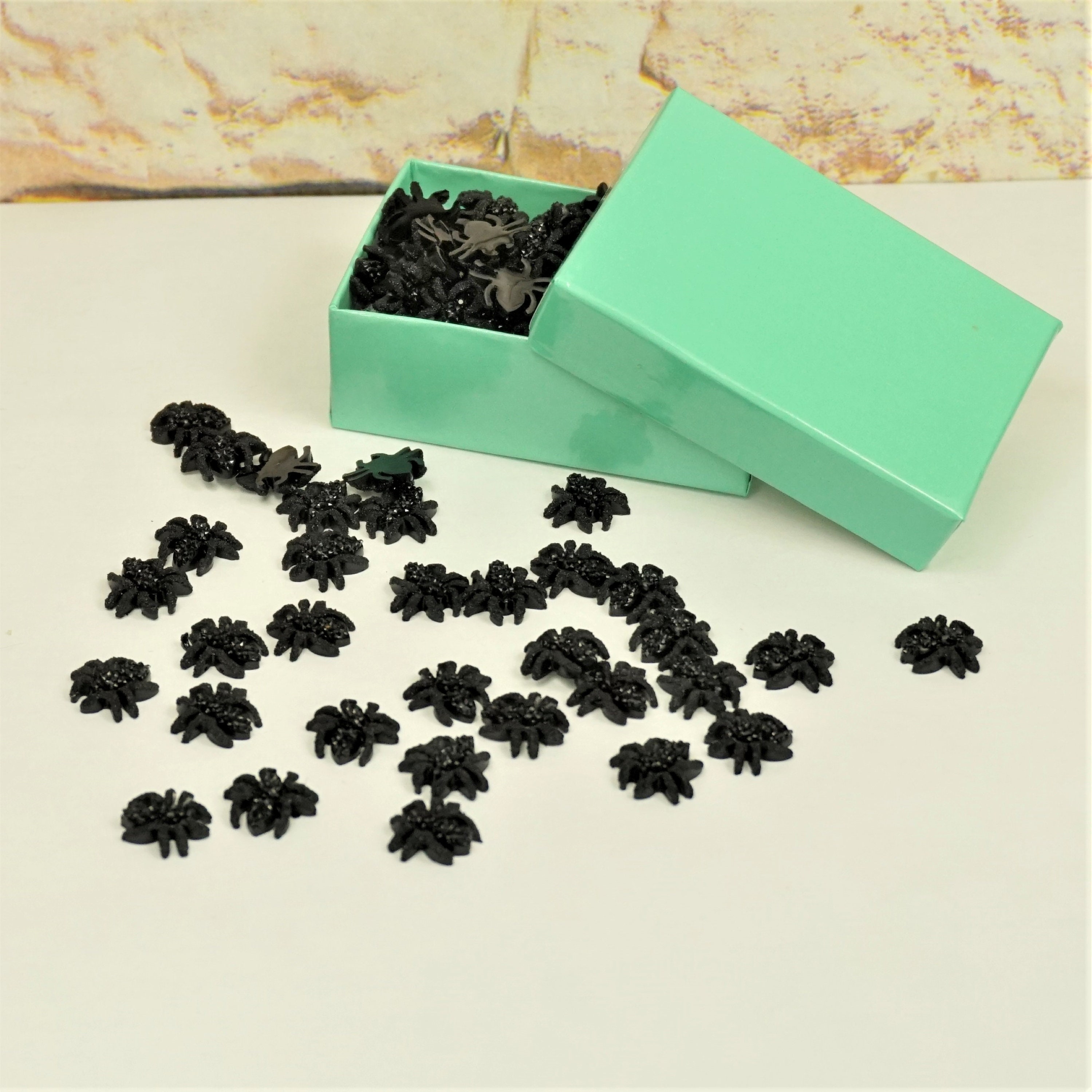 RHINESTONE Black SPIDERS for HALLOWEEN Craft 3D Nail Art - Etsy