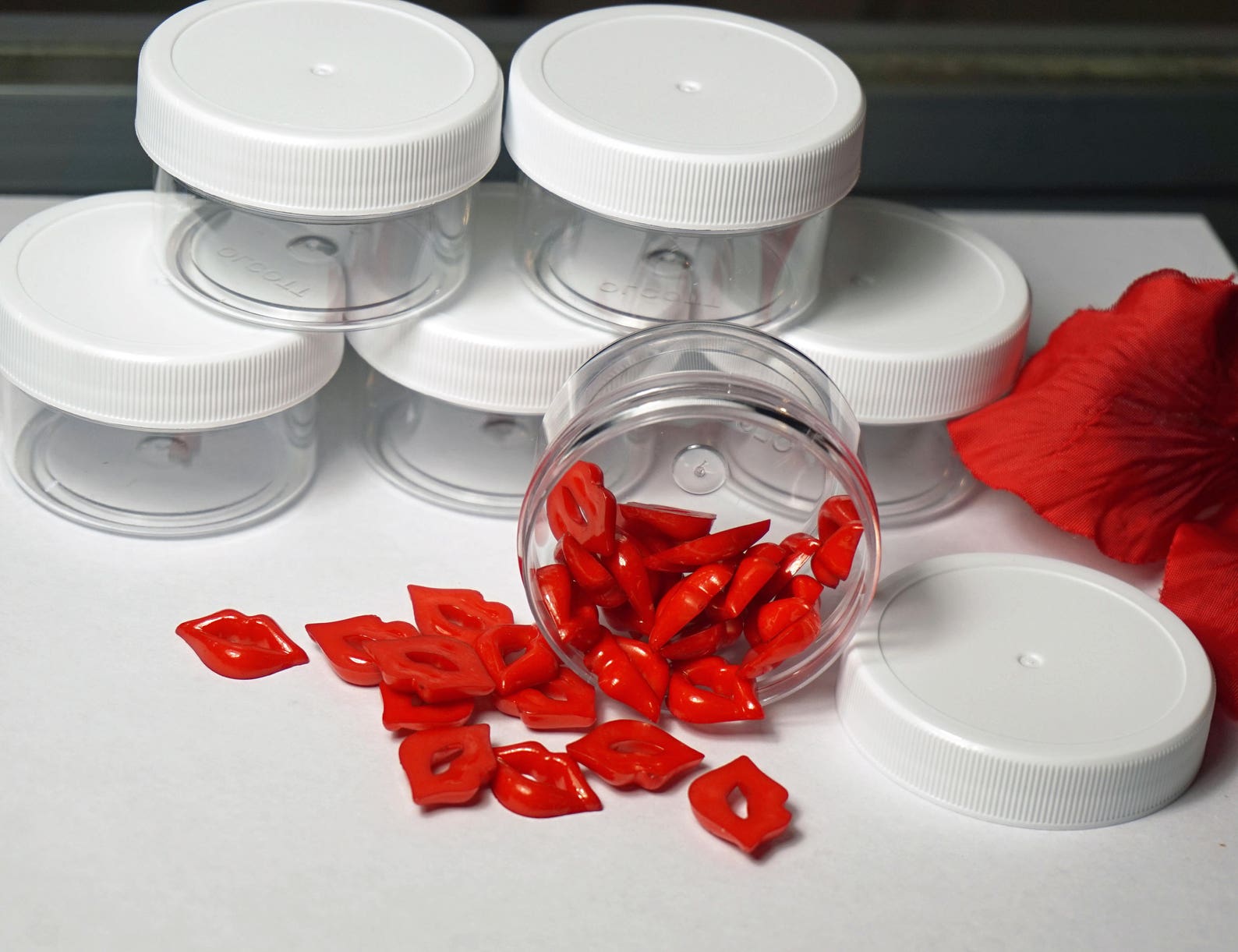 TWISTED LID JARS 1 Oz Plastic Containers Clear Plastic Jars | Etsy