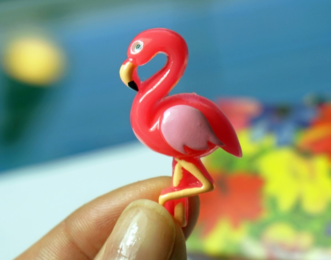 PINK FLAMINGO Flat Back CABOCHONS Slime Charms Greeting Card Art Diy ...