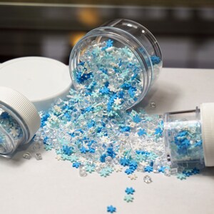 SNOWFLAKE CHRISTMAS SPRINKLES With Ice Christmas Craft Sprinkle Mix ...