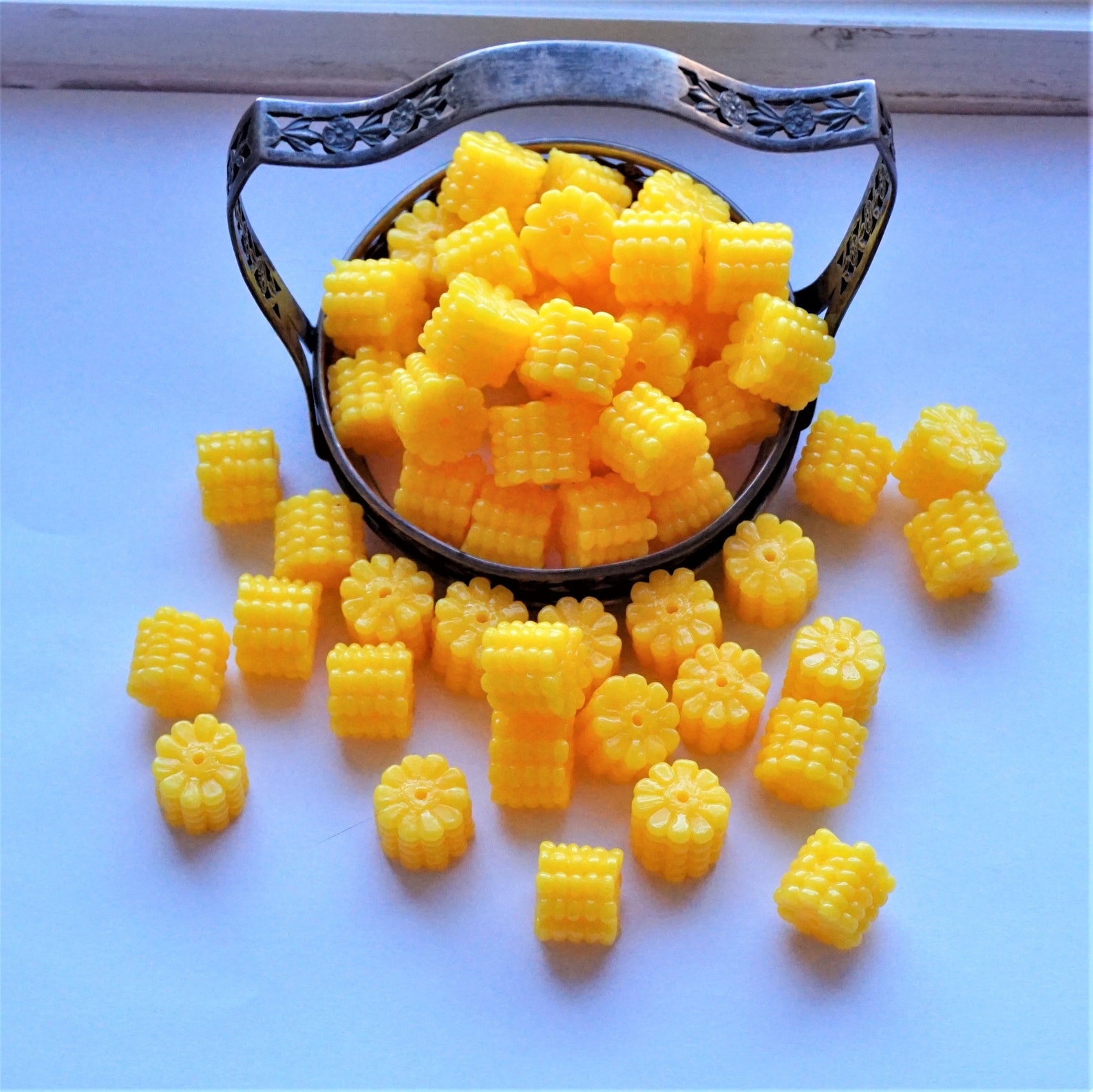 SOFT Resin CORN DIY Corn Cabochons Halloween Craft Yellow - Etsy